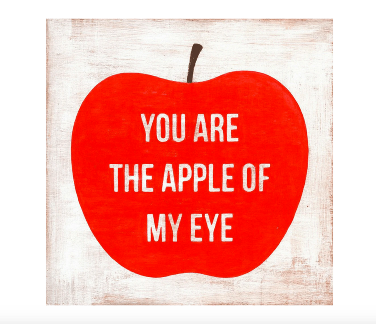 SMALL APPLE OF MY EYE ART PRINT – breathe at home