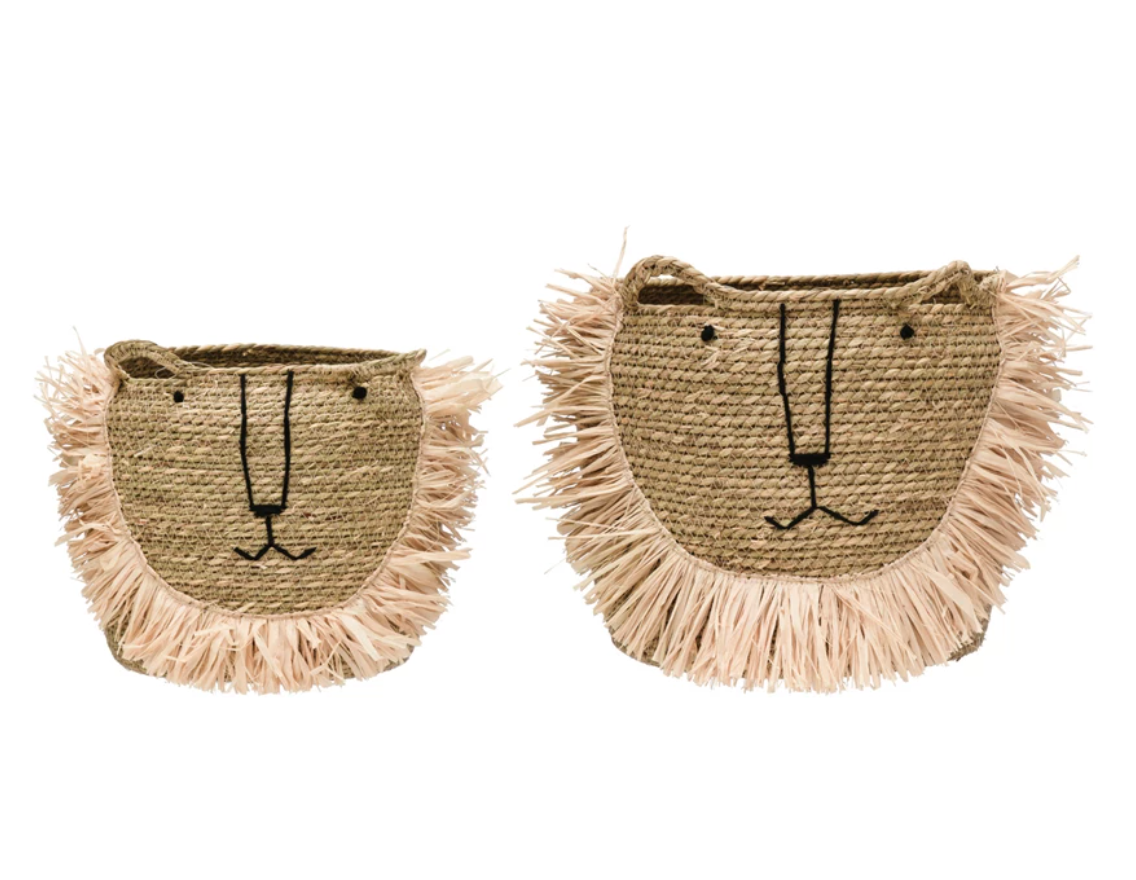 SEAGRASS LION BASKET – breathe at home